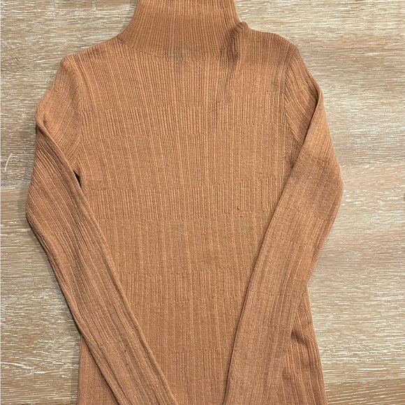 Fate | Sweaters | Fate Ribbed Turtleneck Sweater In Warm Brown | Poshmark